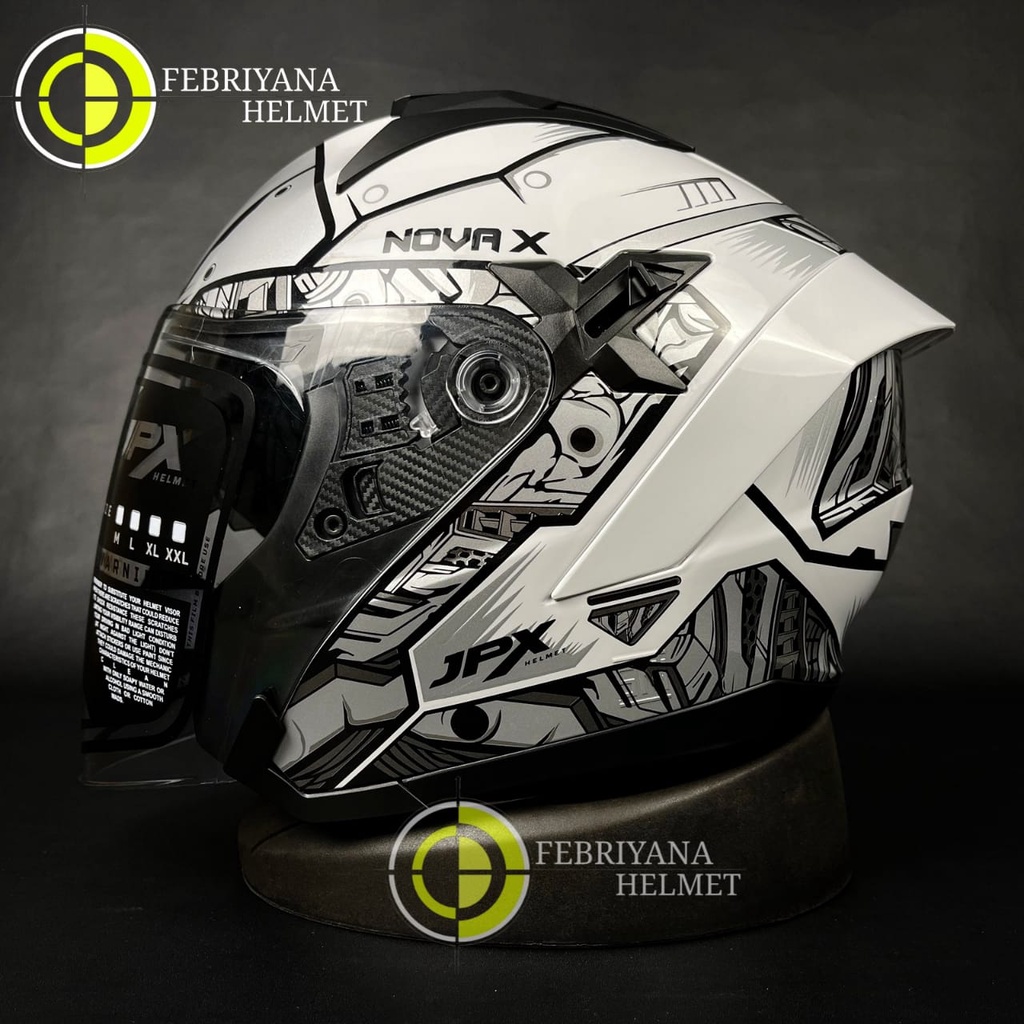 Jual HELM JPX NOVA X N2 ULTRABOTS HALF FACE JPX DOUBLE VISOR | Shopee Indonesia