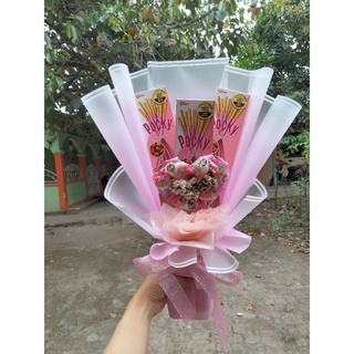 Jual buket pocky/pocky/love/yupi/buket/murah/wisuda/ultah/ulang tahun ...