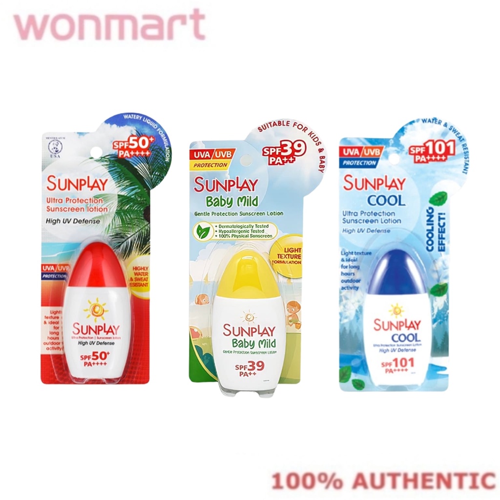 Jual SUNPLAY ULTRA PROTECTION SUNSCREEN LOTION Spf 99+ & COOL Spf 101 ...