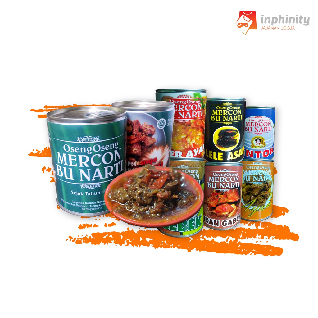 Oseng Mercon Bu Narti Kaleng Asli Jogja [Free Bubble Wrap] | Shopee ...