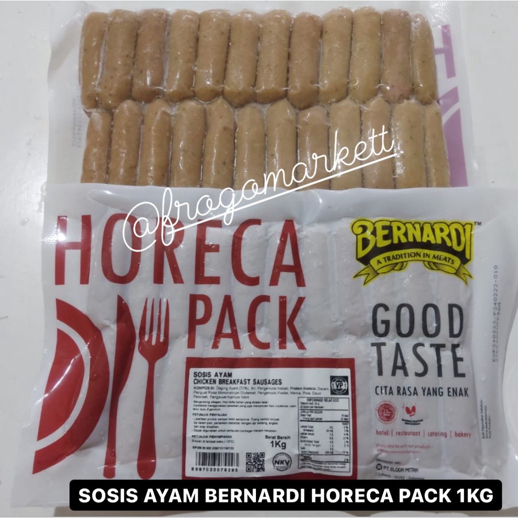 Jual Sosis Ayam Bernardi Horeca Pack 1kg | Shopee Indonesia