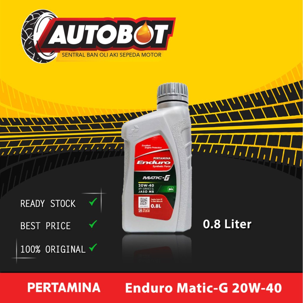 Jual ENDURO MATIC G 20W-40 0,8L / OLI Pertamina Enduro Matic G 0,8L ...