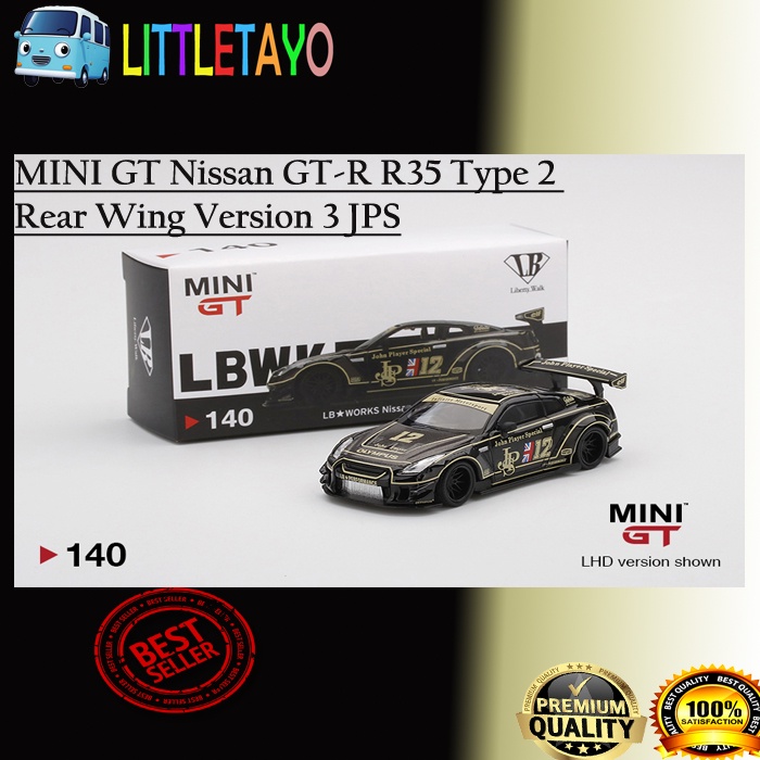 Jual MINI GT LIBERTY WALK NISSAN GT-R R35 TYPE 2 REAR WING VERSION 3 ...