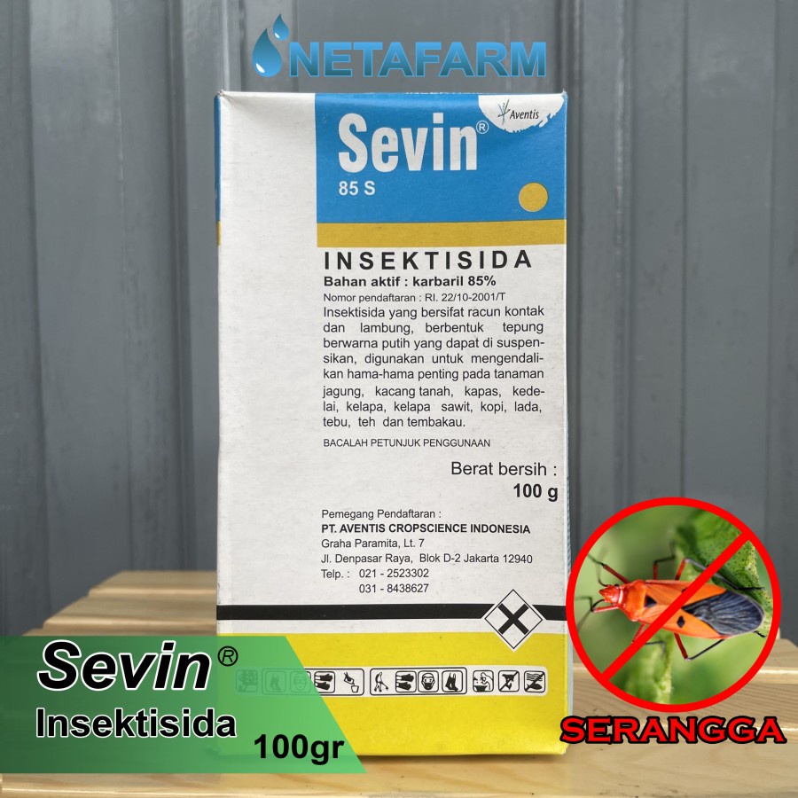 Jual Insektisida Karbaril SEVIN 85S Aventis 100 Gram -1pcs | Shopee Indonesia
