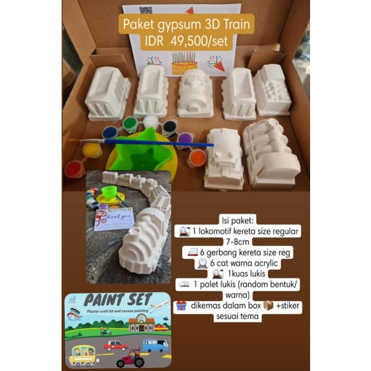 Jual (Paket Hemat) Media lukis patung | DIY lukis patung | Mewarnai ...