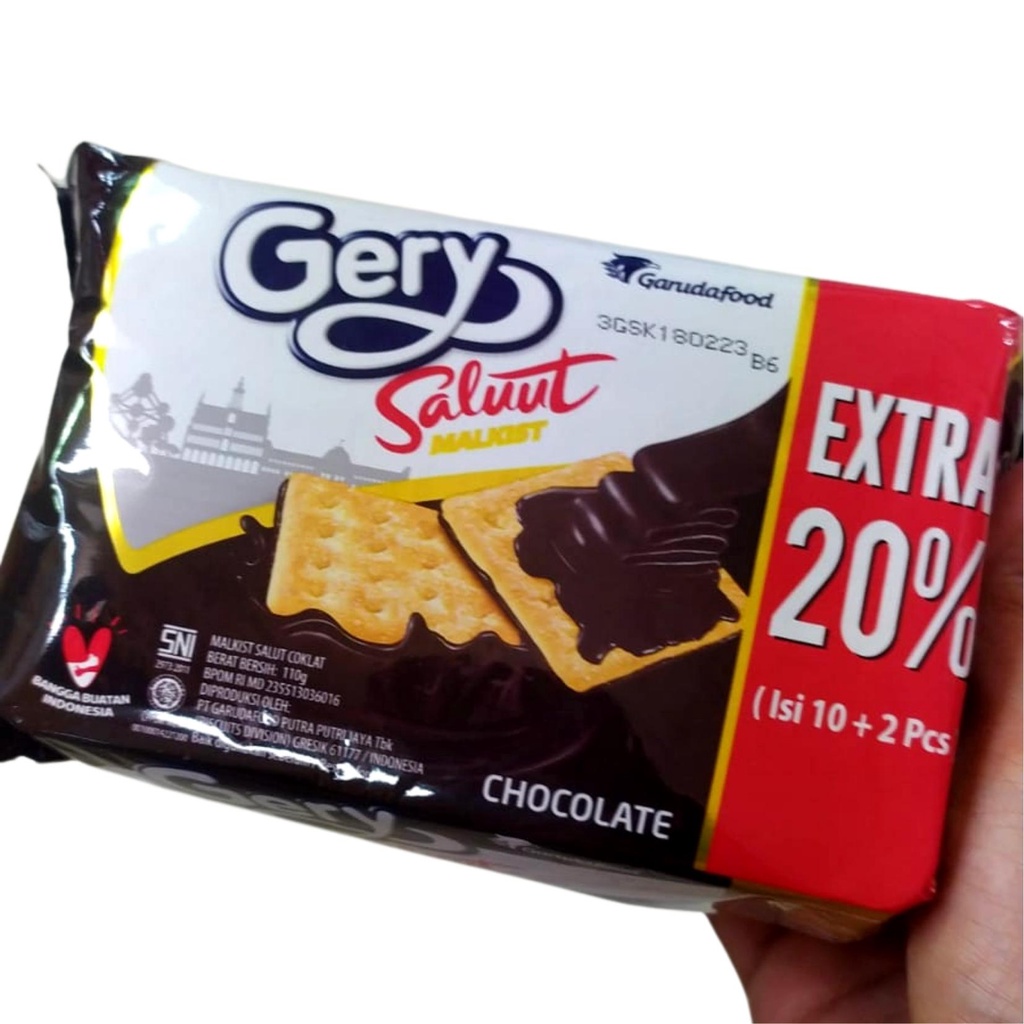 Jual Gery Salut Coklat 110gr Malkist Kue Roti Biskuit Chocolate Camilan ...