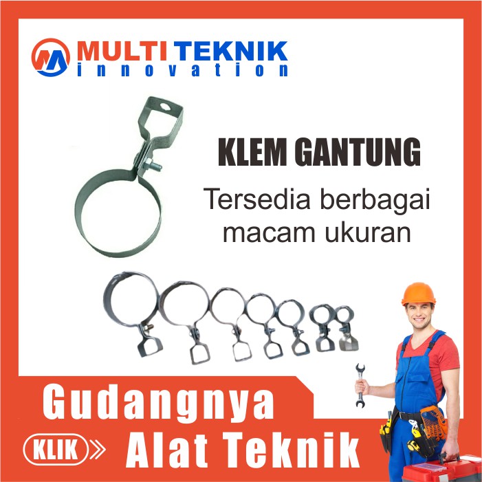 Jual Klem Gantung Tempel Listrik Hanging Clamp Pralon Cable Listrik ...