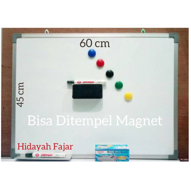 papan tulis - Papan tulis magnet - whiteboard magnet 45 x 60 | Shopee ...