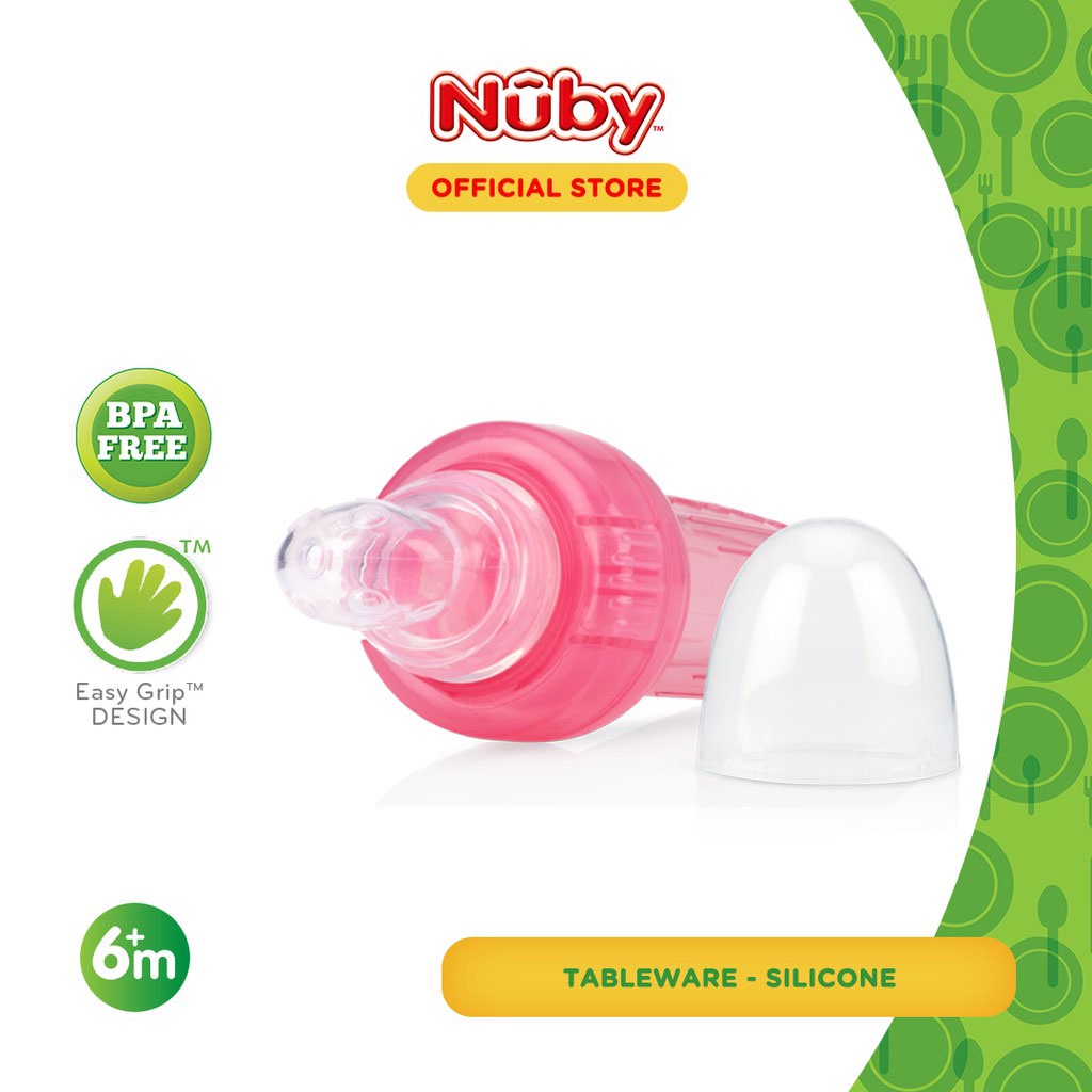 Jual Nuby Kids Mini Squeeze Feeder - Alat Makan Bayi (Pink) | Shopee Indonesia