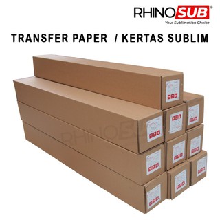 Jual Kertas Sublim Roll Premium / Transfer Paper Roll / Ukuran 162 cm x ...