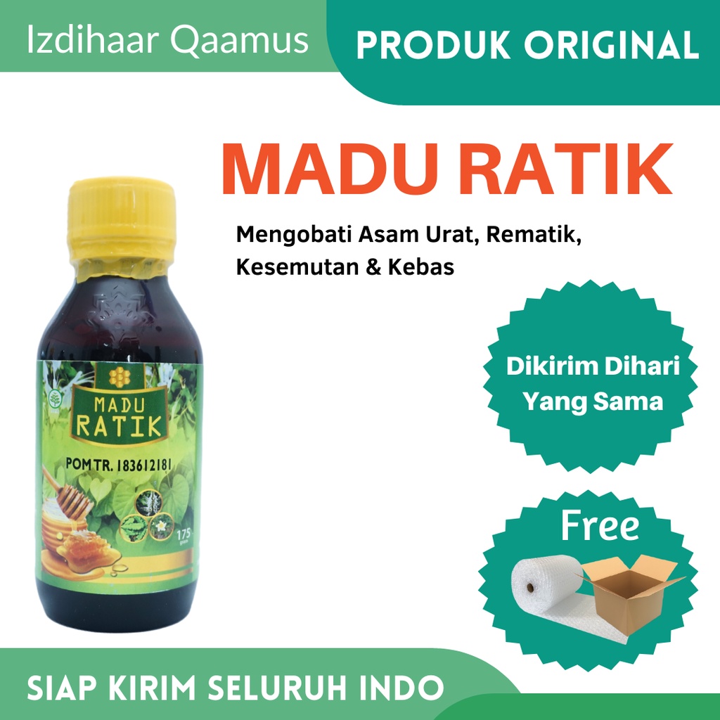 Jual Madu Ratik Herbal Obat Rematik, Asam Urat, Kebas, Jari-jari kaku ...