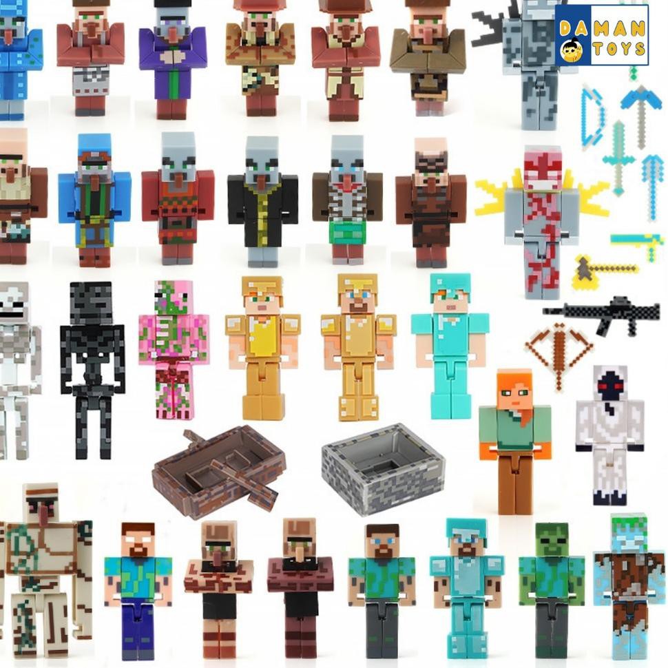 Jual [KODE QW4703] Bricks Mini Figure Mine craft/Figure mine craft ...