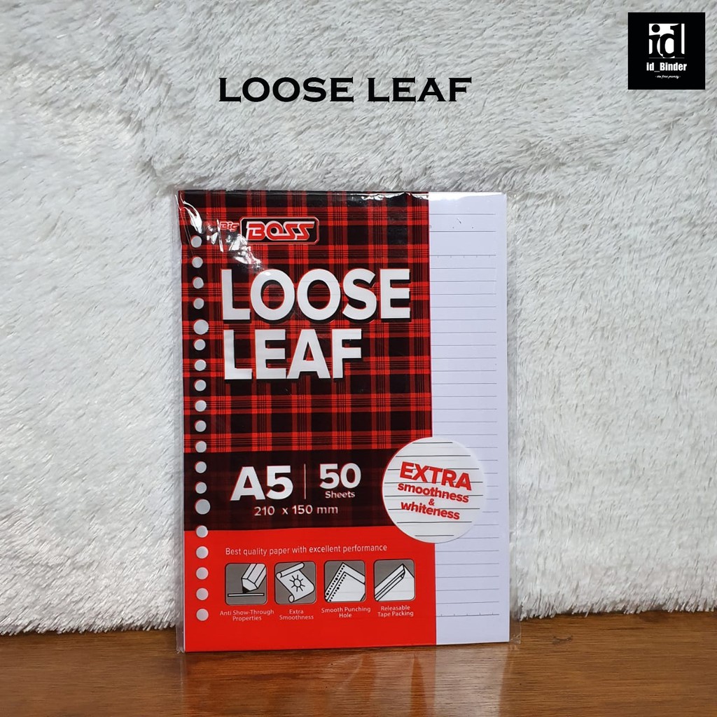 KERTAS BINDER LOOSE LEAF A5 ISI 50 LEMBAR | Shopee Indonesia