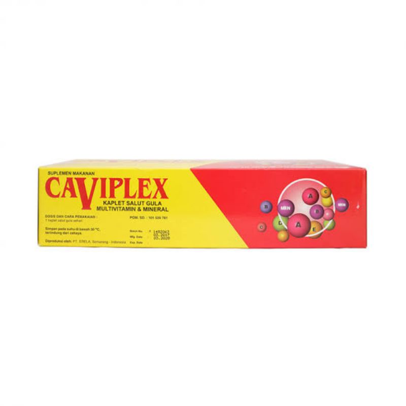 Jual Caviplex MultiVitamin / Multi Vitamin mineral - per Box isi 100 ...