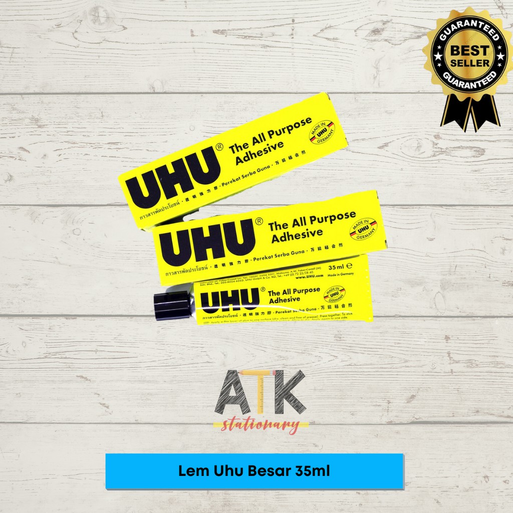 Lem UHU Cair Besar 35 ML atk | Shopee Indonesia