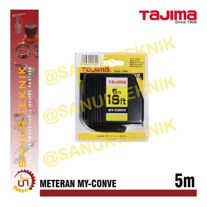 Jual Meteran 5m /Measuring Tape TAJIMA My Conve 5 meter/ 5meter/ 5 m / 5m | Shopee Indonesia