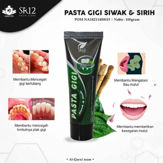 Jual PASTA GIGI SIWAK & SIRIH SR12 / ODOL SIWAK DAUN SIRIH / CEGAH GIGI ...