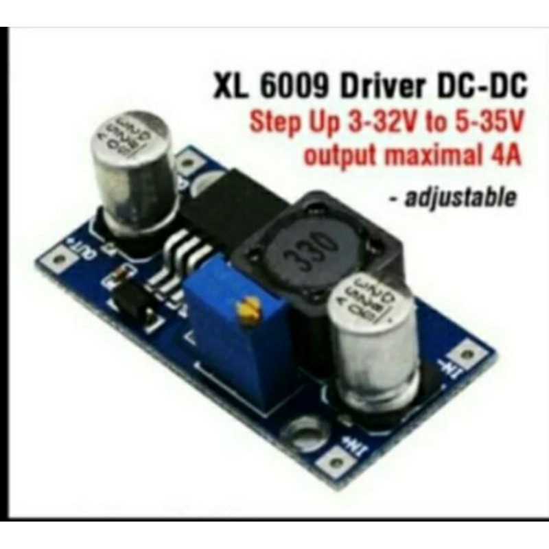 XL6009 Boost Buck Adjustable Step Up to DC converter module | Shopee Indonesia