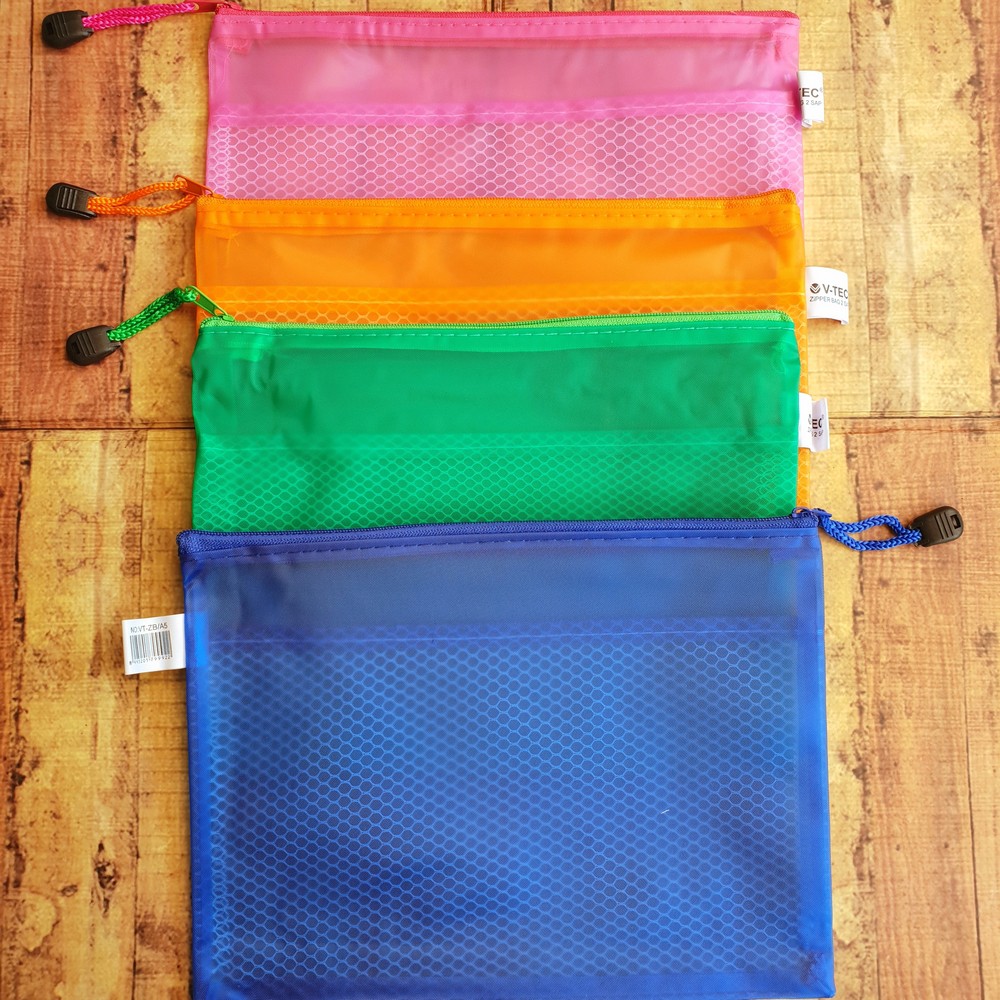 Jual Zipper Bag 2 Sap A5 V Tec Vt Zb Map Jaring Map Plastik