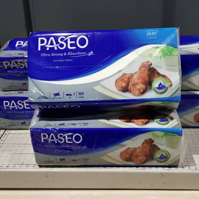 Jual Tissue Tisu Dapur Paseo Kitchen Towel Interfold 1 pack isi 150 ...