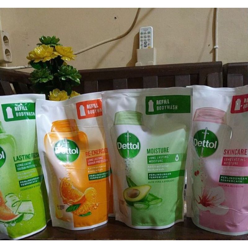 Jual DETTOL body wash refill 410 ml sabun cair anti septik | Shopee Indonesia
