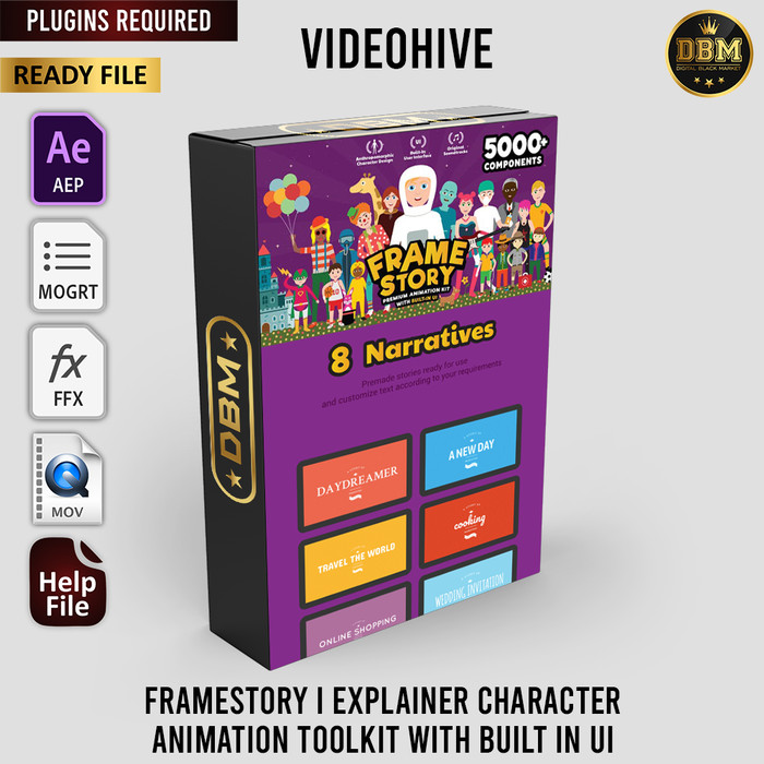 Jual Videohive Framestory Explainer Character Animation Toolkit - Premium Termurah Indonesia ...