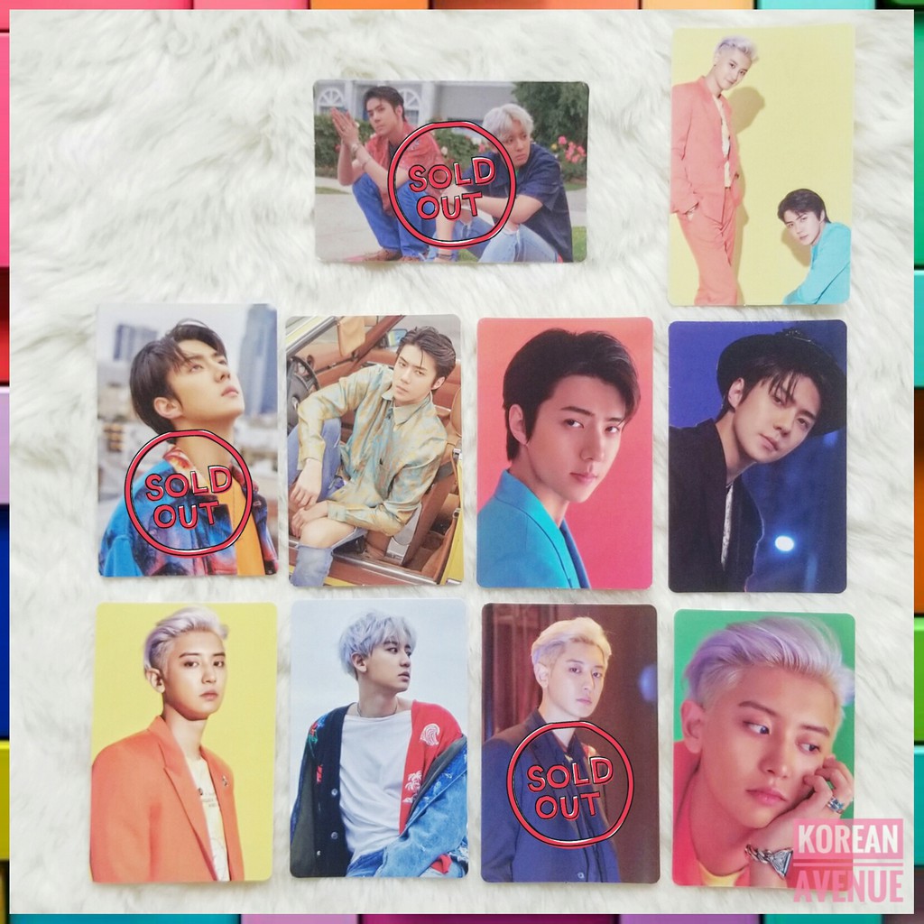 [Official] EXO SC - What A Life Photocard Sticker Pack - Sehun Chanyeol ...