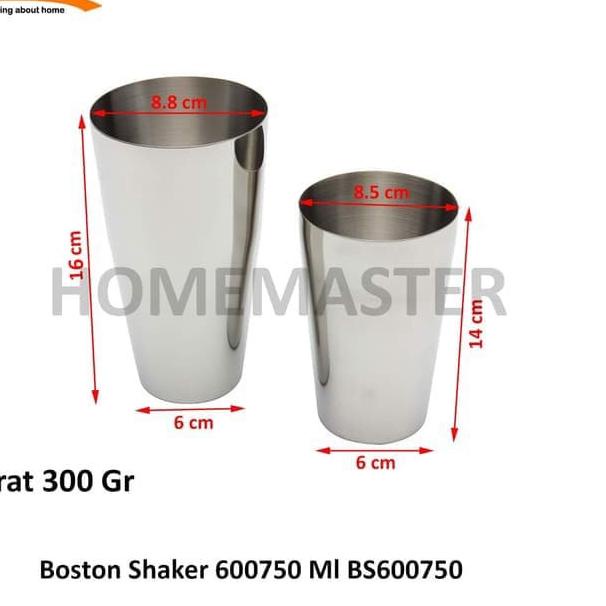 Jual HomeMaster Boston Shaker/Pengocok/Mixing Cocktail/Minuman ...
