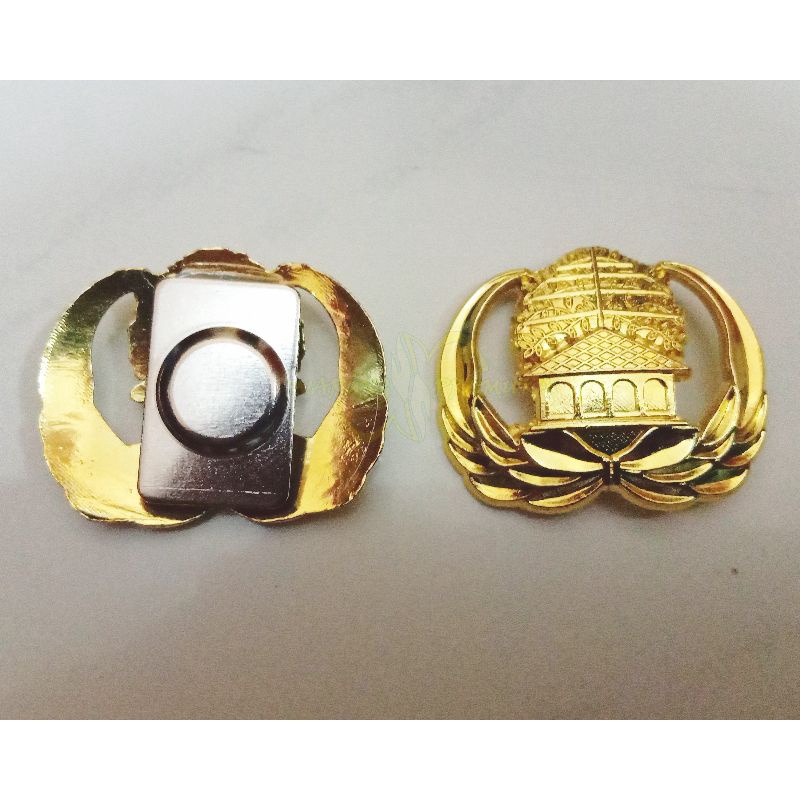 Jual Pin bros emblem korpri magnet mahnet peniti jarum tebal cor emas ...