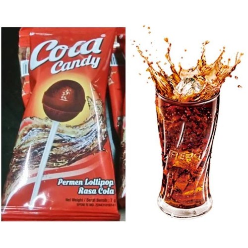 Jual AKC - COLA CANDY - PERMEN LOLLIPOP RASA COLA 7g | Shopee Indonesia