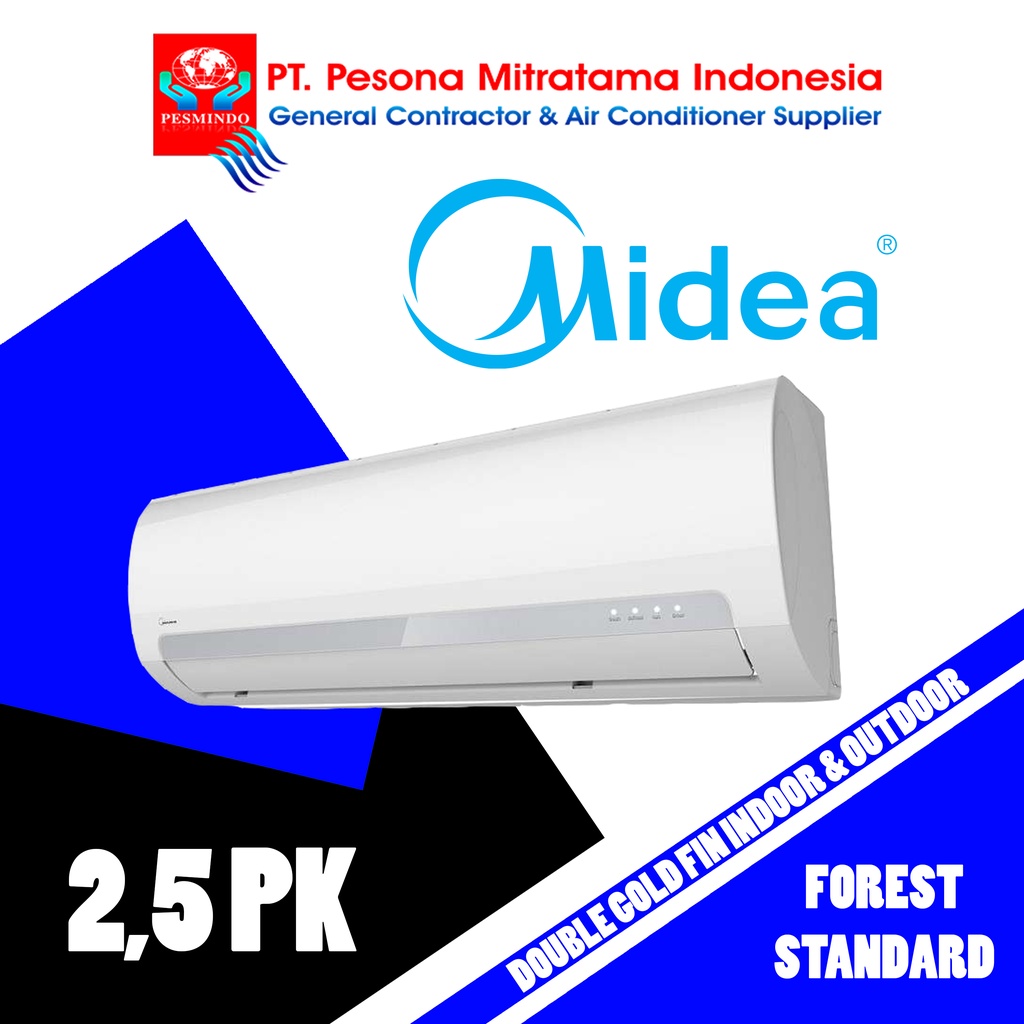 Jual AC SPLIT MIDEA STANDART 2,5 PK (MSAF-24CRN2) | Shopee Indonesia