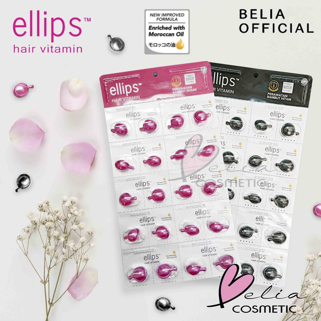 BELIA Ellips Hair Vitamin isi 20 Capsules | Elips Perawatan Rambut ...