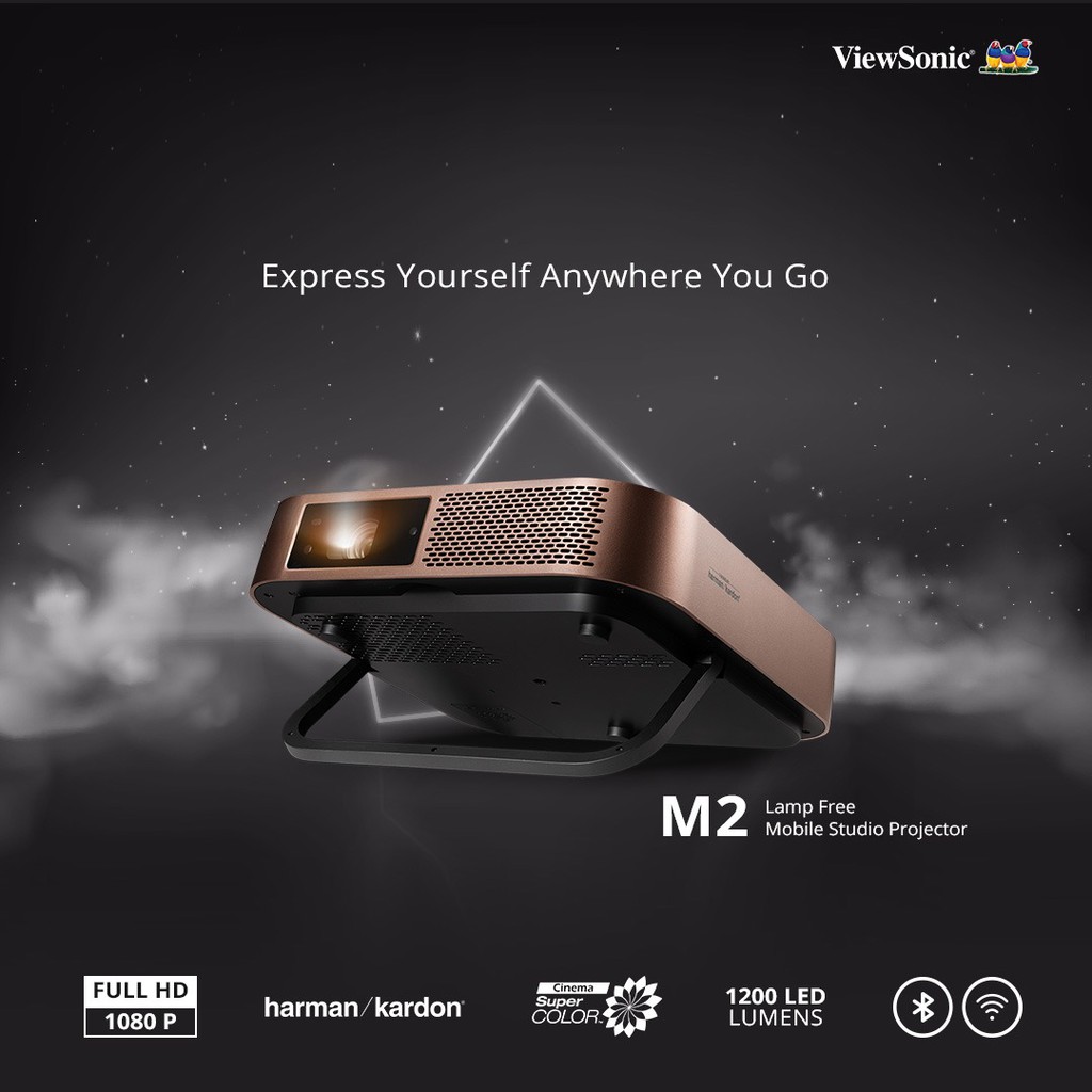 Jual Projector ViewSonic M2 Portable LED 1920x1080 Dual Harman Kardon | Shopee Indonesia