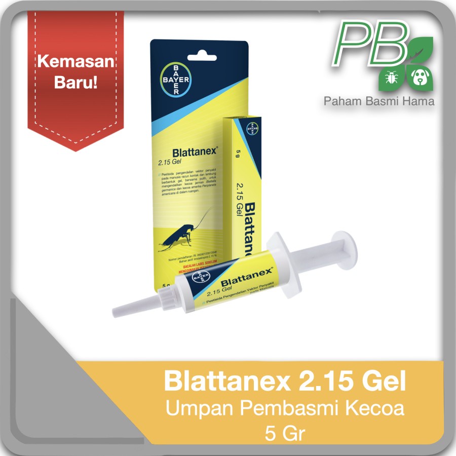 Jual Blattanex Gel Bayer - Umpan Pembasmi Kecoa - Racun Anti Kecoa - 5 ...