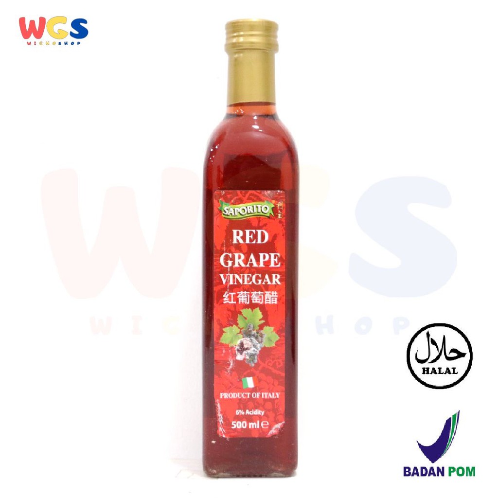 Jual Saporito Red Grape Vinegar 500 ml | Shopee Indonesia