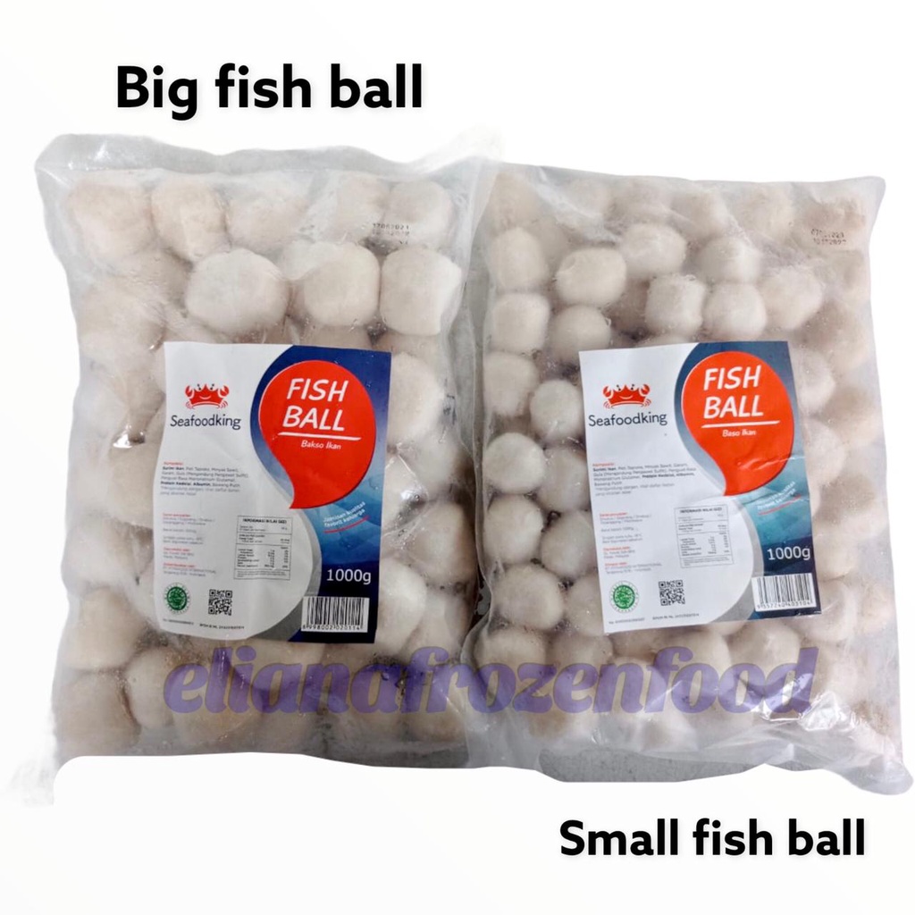 Jual SEAFOODKING WHITE FISH BALL 1 KG / BAKSO IKAN 1000 GR | Shopee ...