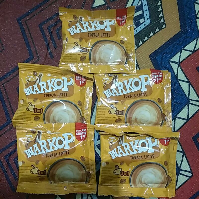 Jual Minuman Sachet Murah WARKOP Toraja Latte 3in1 | Shopee Indonesia