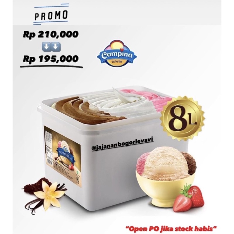 Jual Free Cone wafer..!! Es Krim Campina 8Liter Indonesia|Shopee Indonesia