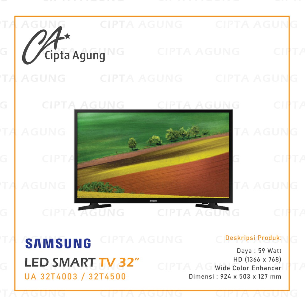 Jual LED SMART TV 32" SAMSUNG 32T4500 32 T4500 HD TV 32 INCH [BDG ...