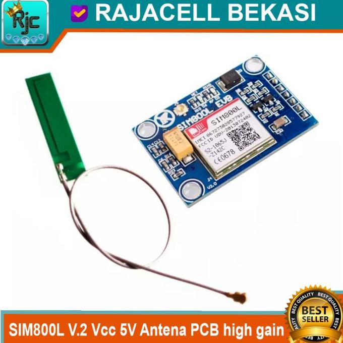 Jual SIM800L V.2 Vcc 5V Antena PCB high gain GSM GPRS Module Arduino | Shopee Indonesia