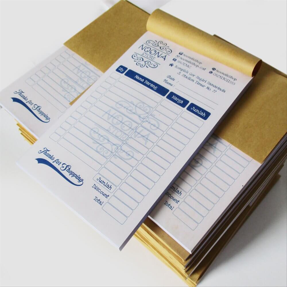 Jual Cetak Nota Kwitansi Surat Jalan Invoice Tanda Terima isi 1/2 Rim x ...