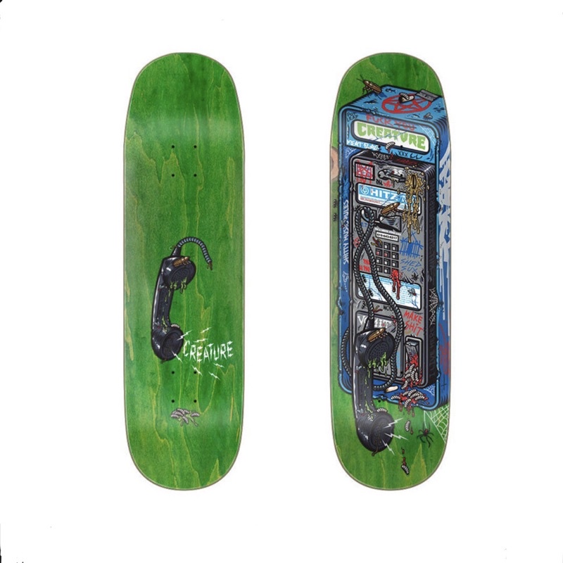 Jual CREATURE SKATEBOARD Sam Hitz Last Call Pro 1 off custom shaped ...