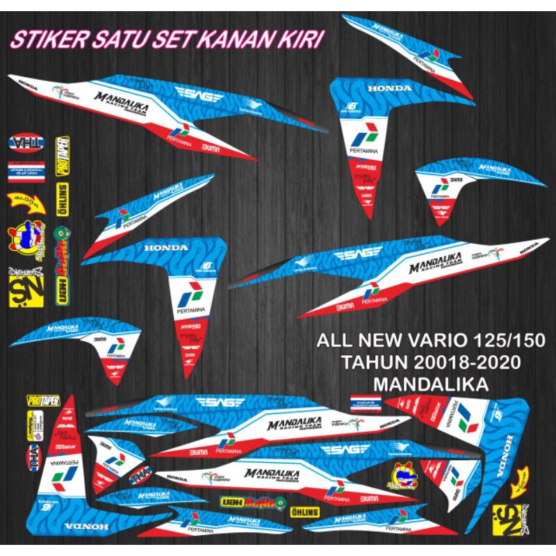 Jual STIKER STRIPPING DECAL VARIASI ALL NEW VARIO 2018 -2020 125 CC DAN ...
