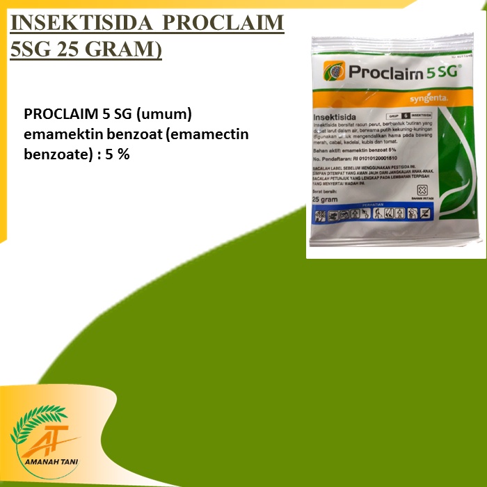 Jual INSEKTISIDA PROCLAIM 5SG 25 GRAM PEMBASMI ULAT | Shopee Indonesia