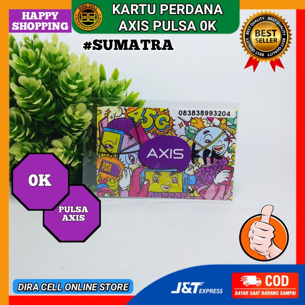 Jual Kartu perdana AXIS pulsa 0K jaringan 4G Masa aktif panjang segel | Shopee Indonesia
