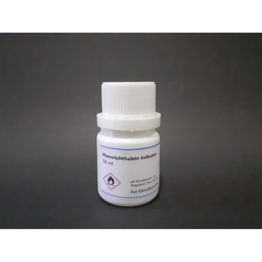Jual Indicator Phenolphtalein / Fenolfhtalein / Indikator PP 50 ml ...