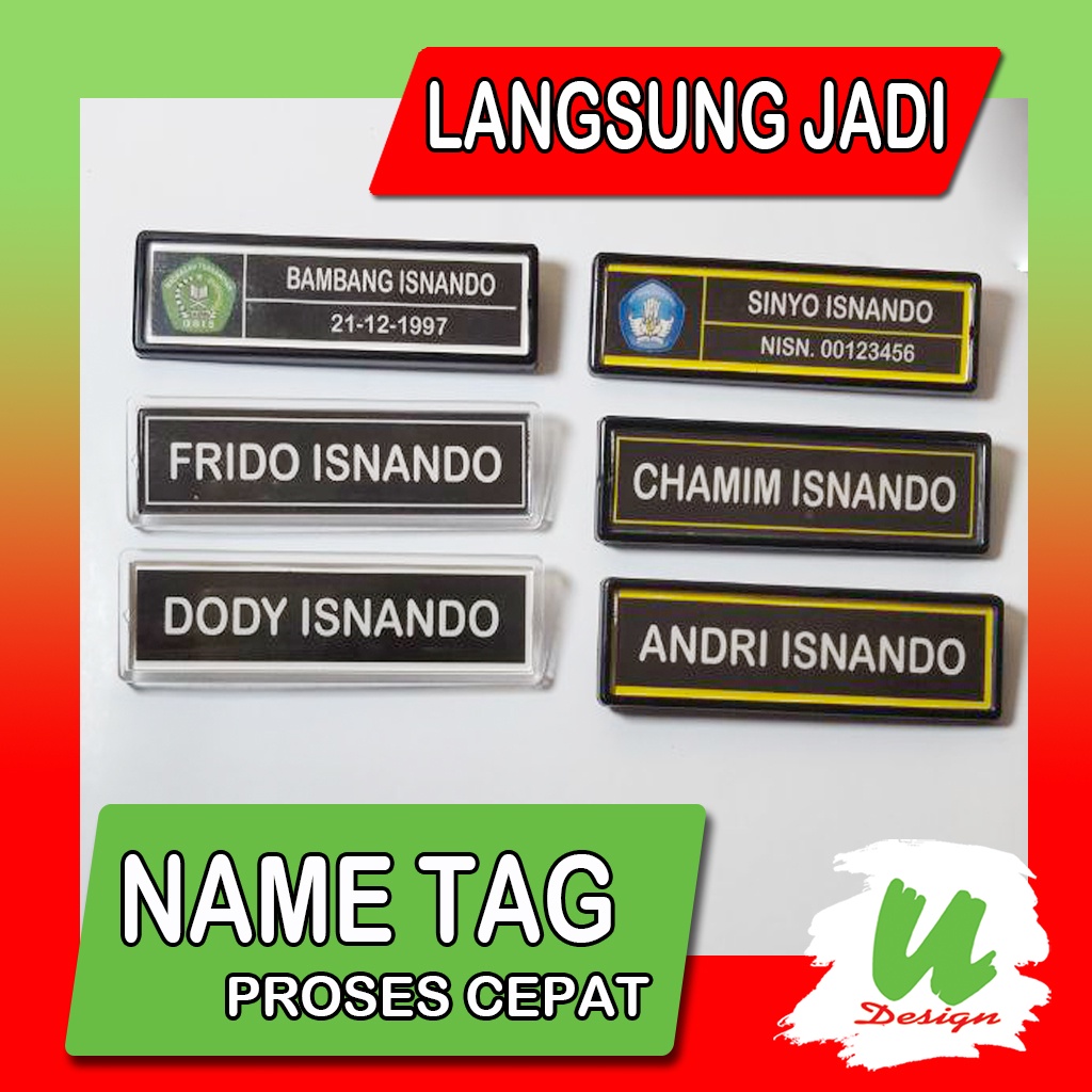 Jual Name Tag Nama Dada Akrilik Peniti | Shopee Indonesia