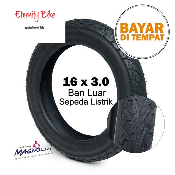 Jual Ban Luar Sepeda Listrik Selis 16 x 3.00 Universal Merk Swallow Komponen Sepeda Listrik ...