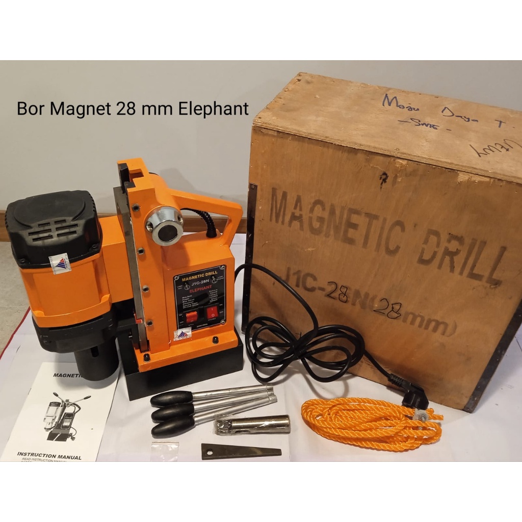 Jual ELEPHANT Bor Magnet Magnetic Drill 28mm J1C-28N Elephant | Shopee ...