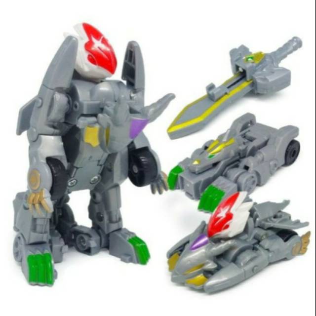 Jual Mainan Monkart Metroid Warbeast Megaroid Combination abu dan ...